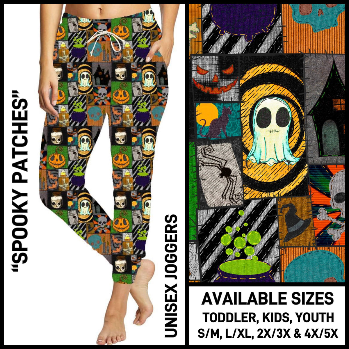 Spooky Patches High Pocket Leggings – Three Generations by Chloe